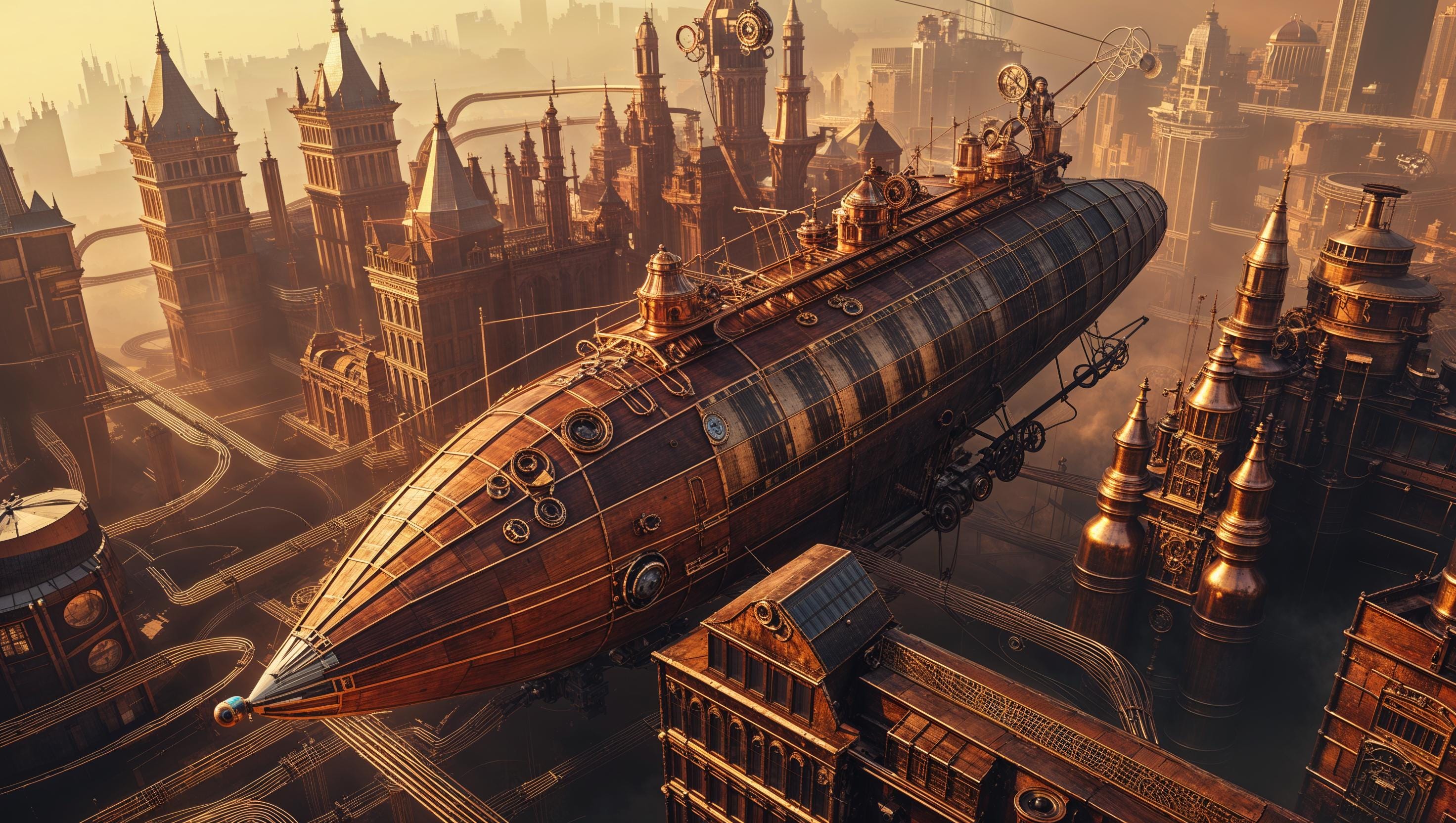 Steampunk Computer Wallpapers: 10-pack Digital Download for Vintage ...