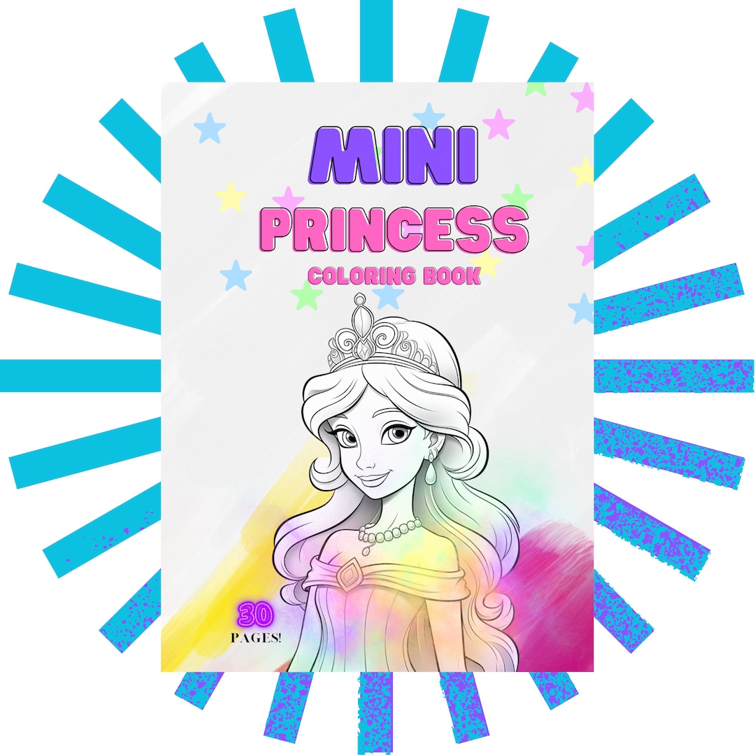 Princess Coloring Pages for Kids, Digital Download - Etsy