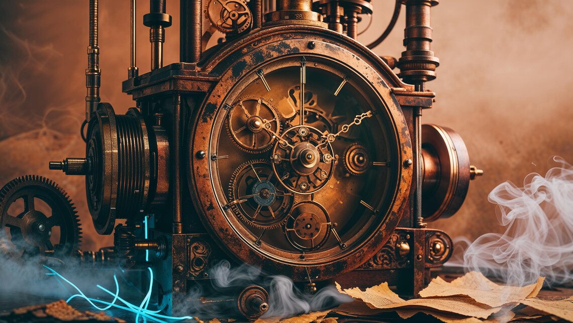 Steampunk Computer Wallpapers: 10-pack Digital Download for Vintage ...