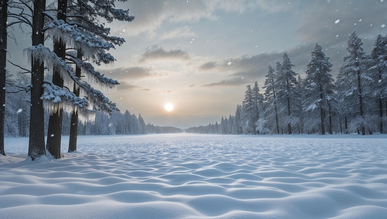 Serene Winter Desktop Backgrounds: Snowy Scenes & Frosty Landscapes ...