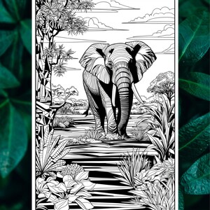 Wildlife Pop Art Coloring Pages: Digital Download for Adult Relaxation ...