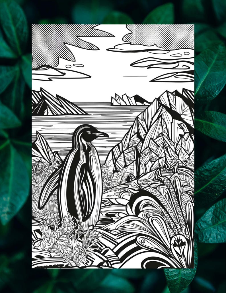 Wildlife Pop Art Coloring Pages: Digital Download for Adult Relaxation ...