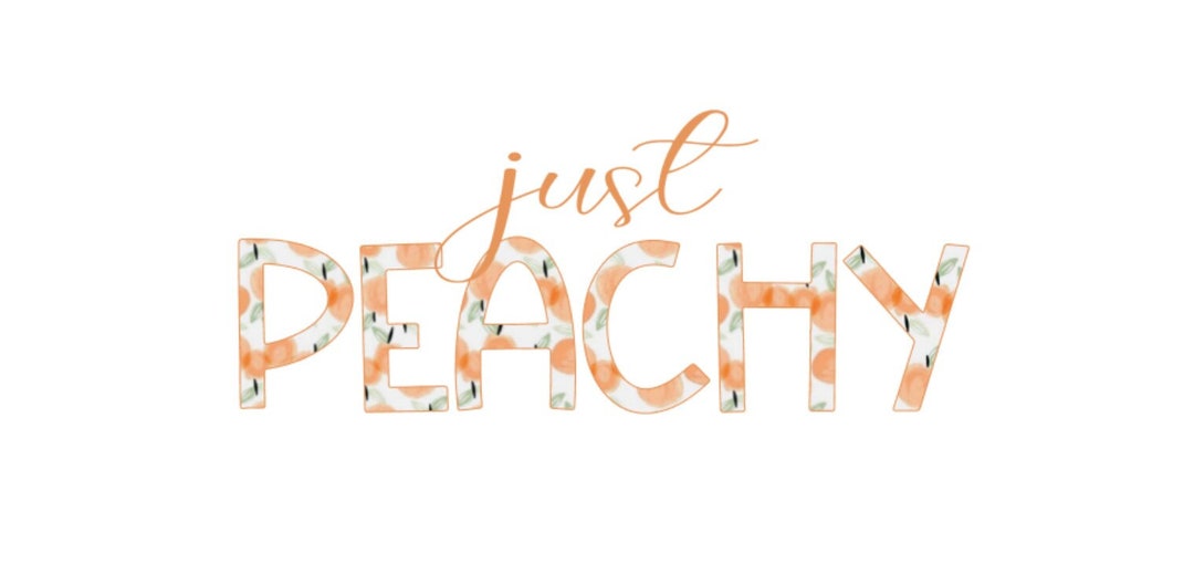Just Peachy Design | GA Peach Design | Digital Design | Cute Aesthetic ...