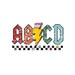 ABCD Acdc Design | ABCD Distressed Design Png | Digital Design ...