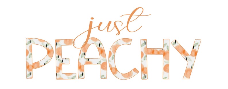 Just Peachy Design | GA Peach Design | Digital Design | Cute Aesthetic ...