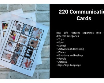 Plastic or Laminating Visual Communication Photo Book With 156 Card ...