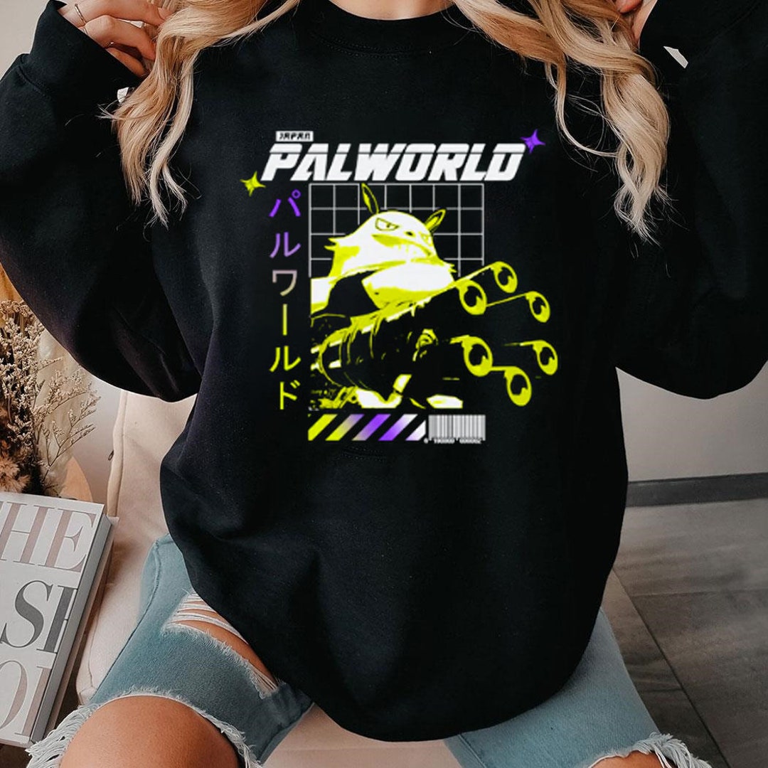 Japan Anime Palworld Pals Shirt, Palworld Survival Game Hoodie, Chikipi ...