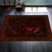Crimson Dragon Inferno Rug – Red Gothic Carpet With Dragon and Rose ...