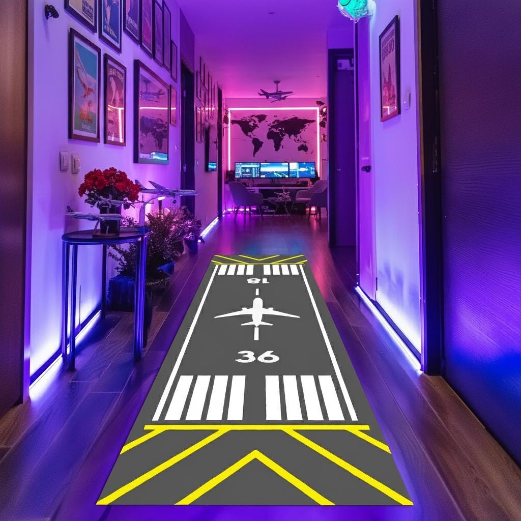Runway Rug, Airport Rug, Plane Rug, Aviation Rug, Aviation Rug ...