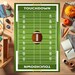 American Football Rug, Soccer Field Rug, Custom Team Logo Rug, Washable ...