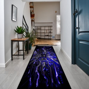 Cpu Theme Rug, Hacker Runner Rug, Display Card Rug, Gamer Rug, Gaming ...