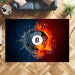 Billiard Table Rug,billiard Carpet,billiard 8 Ball Rug ,living Room Rug ...