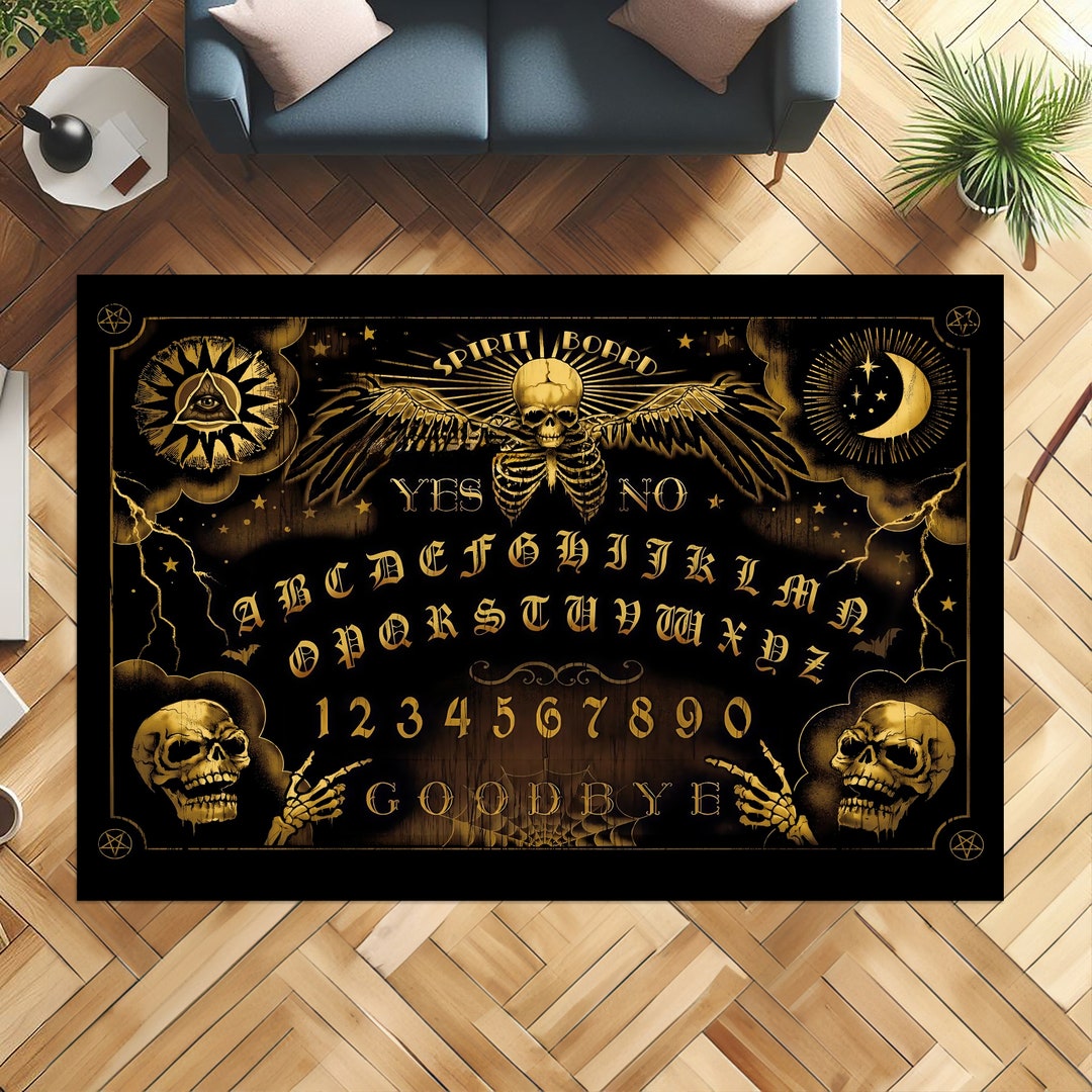 Quija Board Rug,spirit Board Rug,halloween Rug,spiritüel Rug,mystic Rug ...