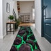 Hot Lava Rug, Volcano Hallway Rug, Lava Pattern Rug, 3D Stone and Green ...