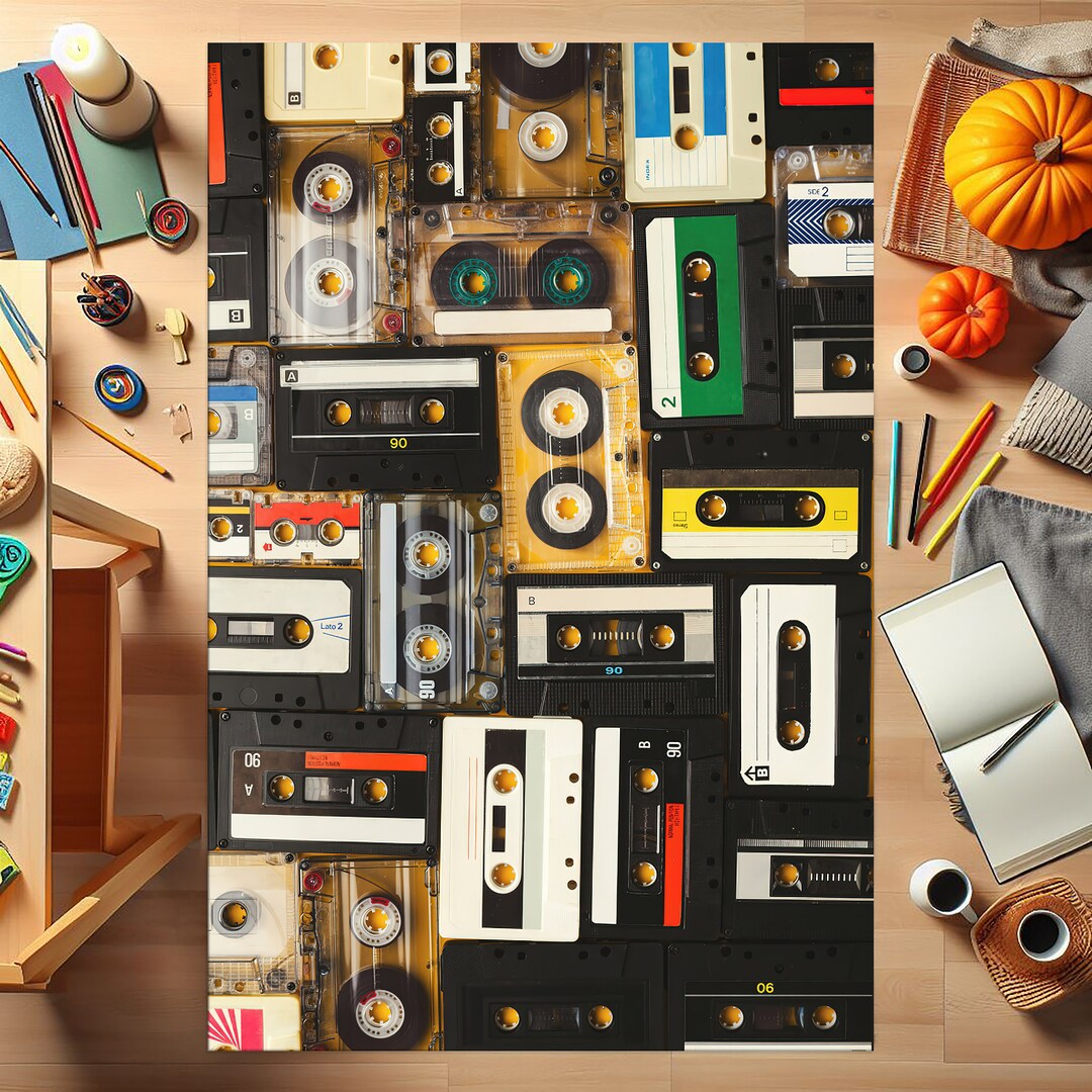 Classic Cassette Rug, 90s Rug, Tape Rug, Retro Design Rug,non Slip ...