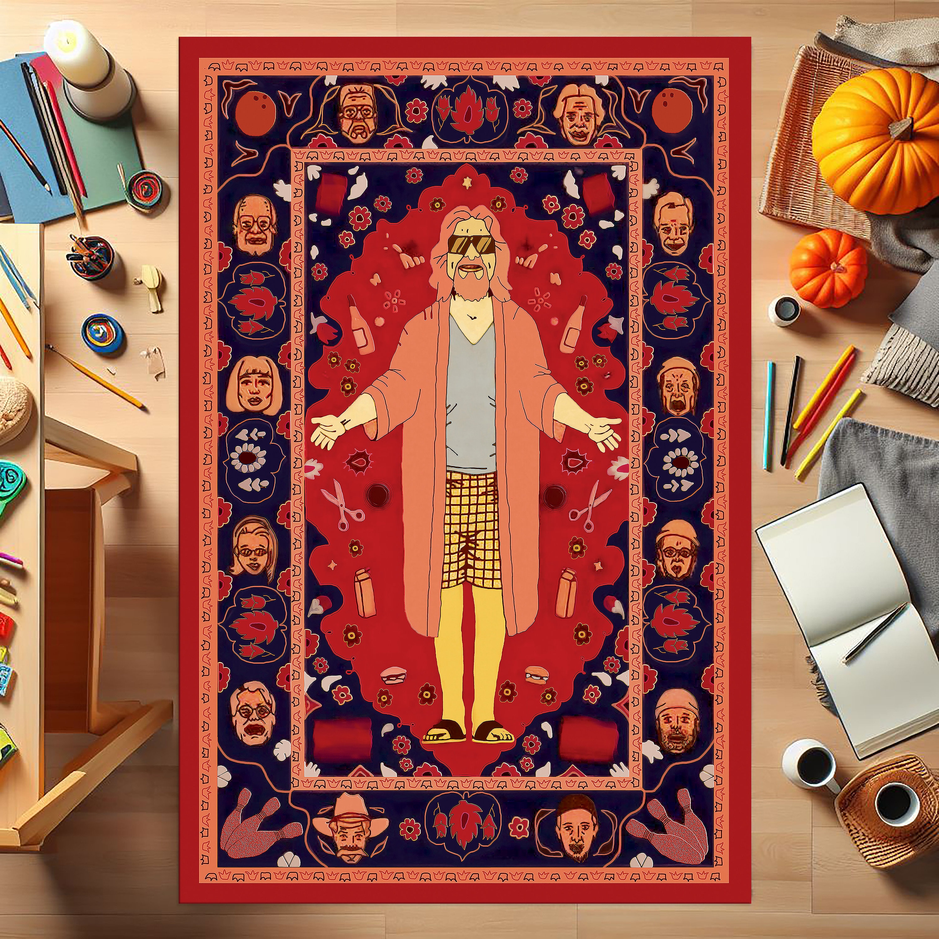 Big Brother Rug,the Big Lebowski, Dude Rug,custom Rug, Area Rug,living ...