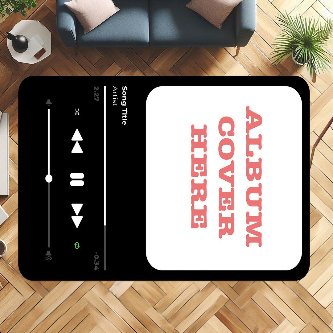 Music Rug, Album Name Rug, Your Album Rug, Song Rug, App Rug, Music ...