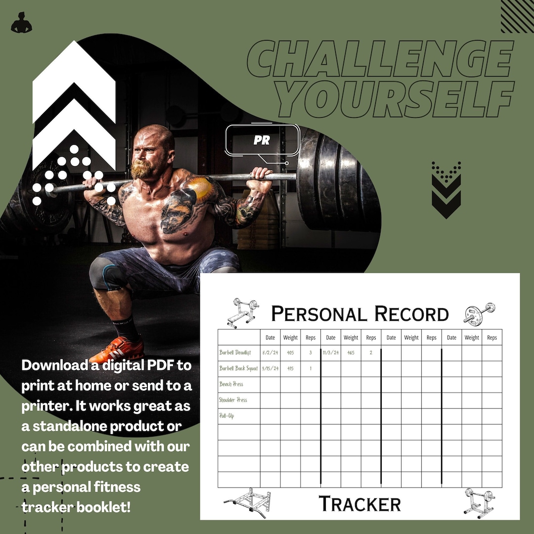 Personal Record Tracker - Etsy