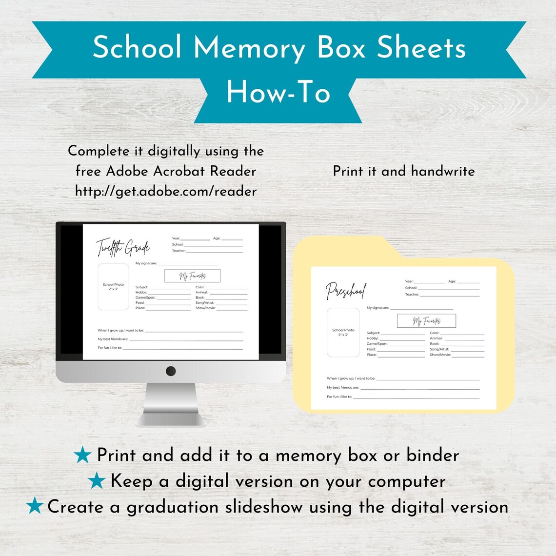 School Memory Sheets, School Memory Box, School Memory Questionnaire ...