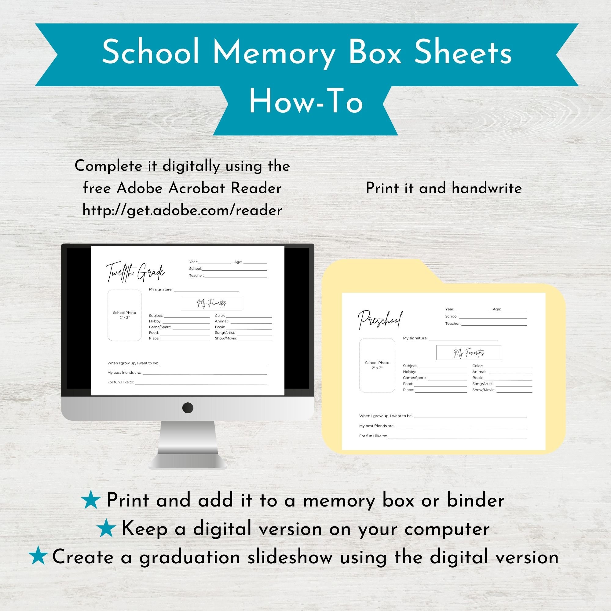 School Memory Sheets, School Memory Box, School Memory Questionnaire ...