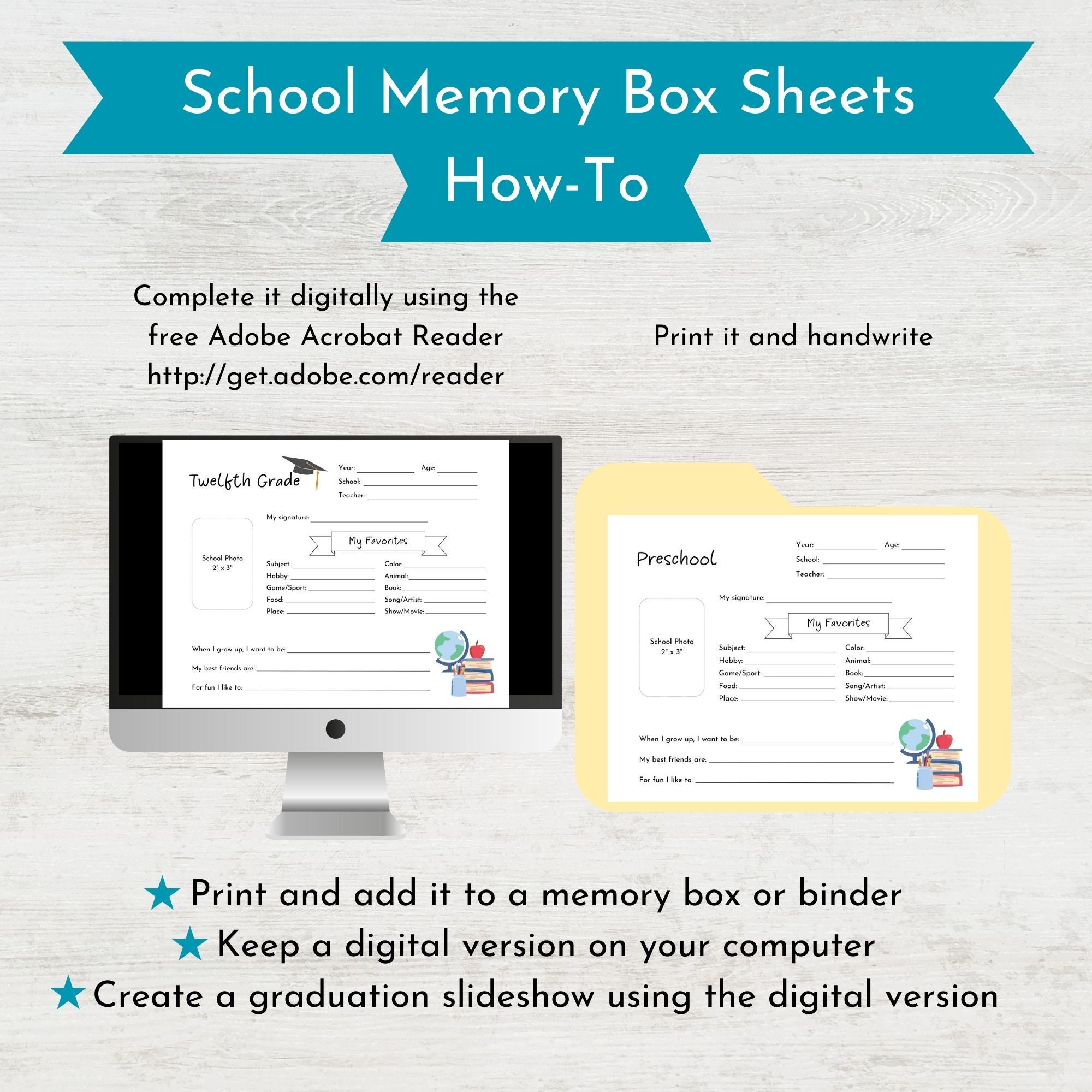 School Memory Sheets, School Memory Box, School Memory Questionnaire ...