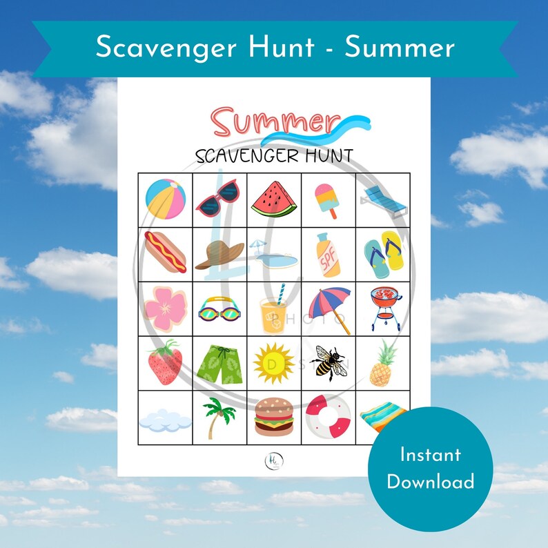 Four Seasons Scavenger Hunt Bundle Printable, Kids Scavenger Hunt ...