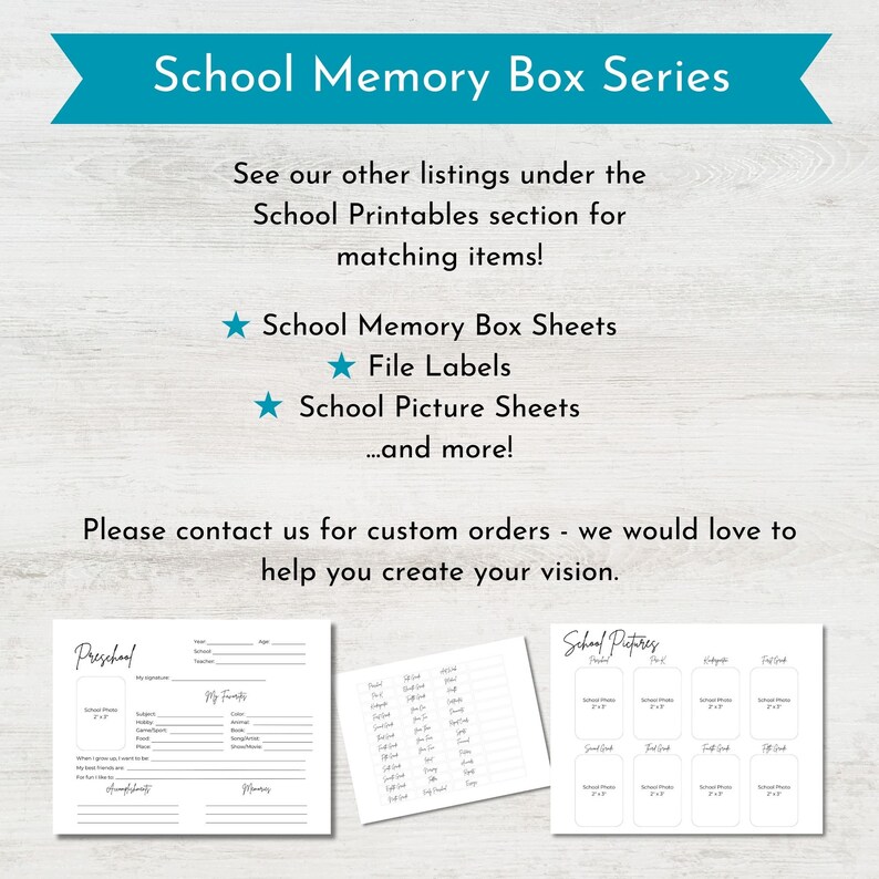 School Memory Sheets, School Memory Box, School Memory Questionnaire ...