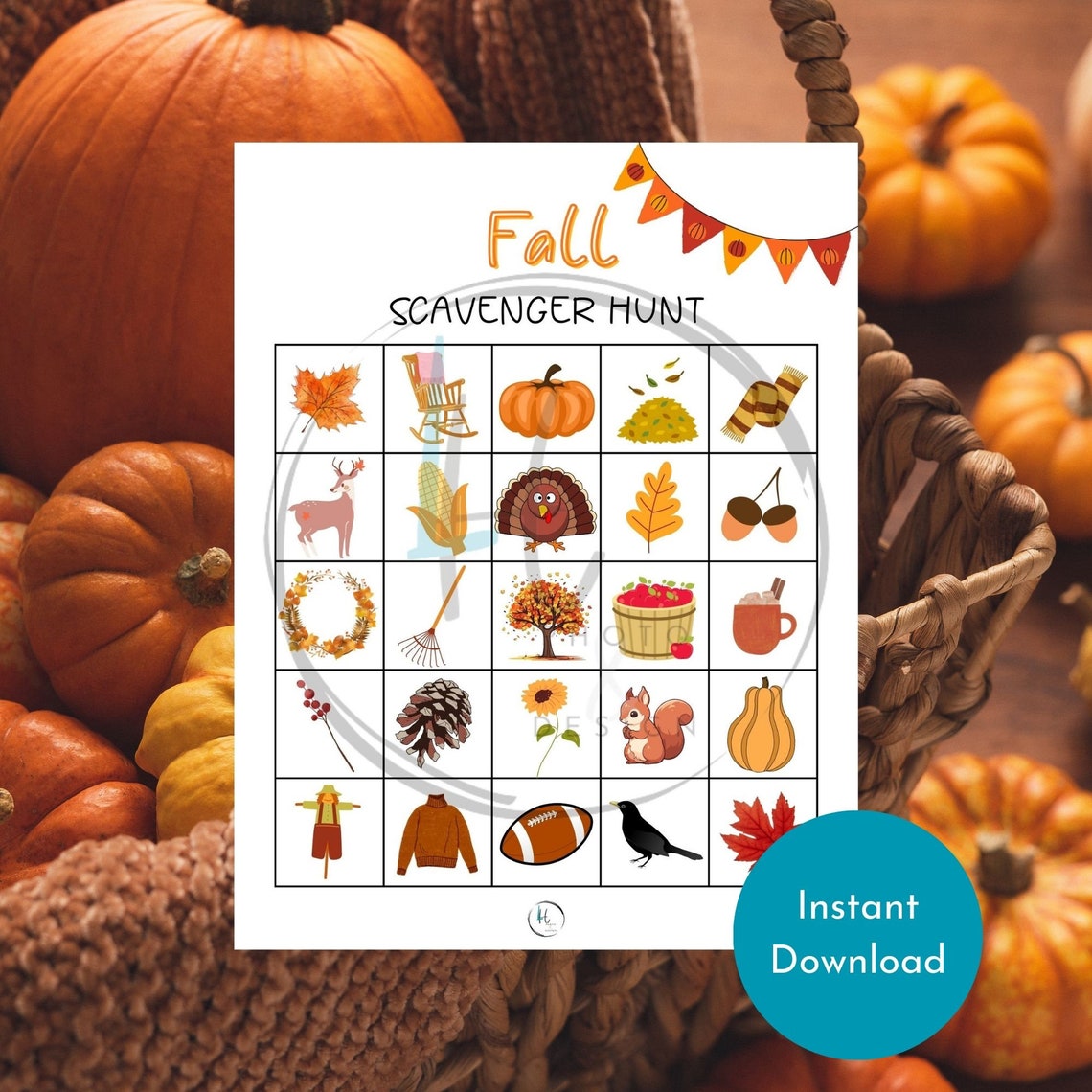 Four Seasons Scavenger Hunt Bundle Printable, Kids Scavenger Hunt ...