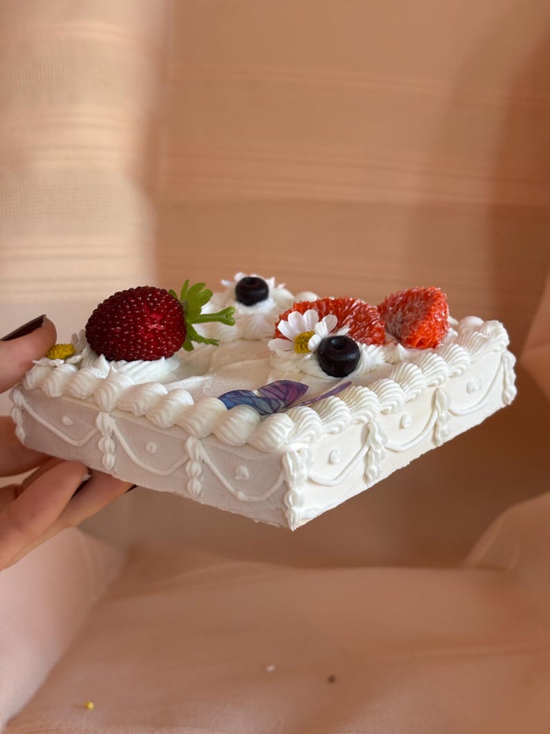 Fake Cake Mandarin and Raspberry Wall Decor - Etsy