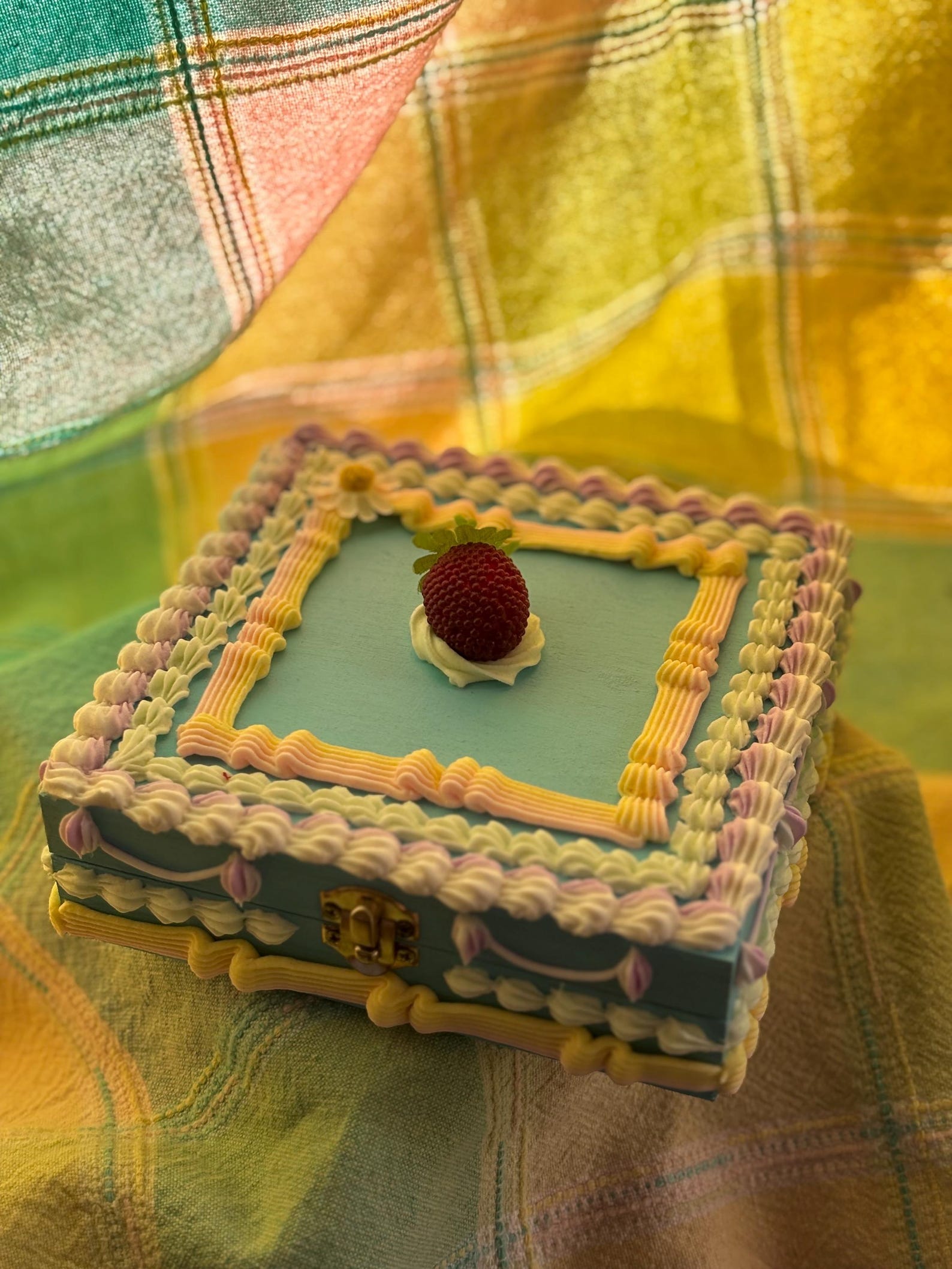 Cherry, Raspberry, and Strawberry Fake Cake Trinket Box - Etsy