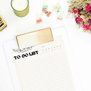 To-do List, Task Lists, Printable and Fillable Template, Instant ...