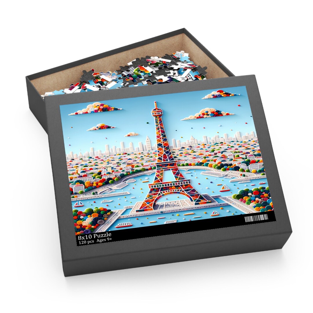 Introducing Our Exquisite Eiffel Tower Jigsaw Puzzle, a Captivating ...