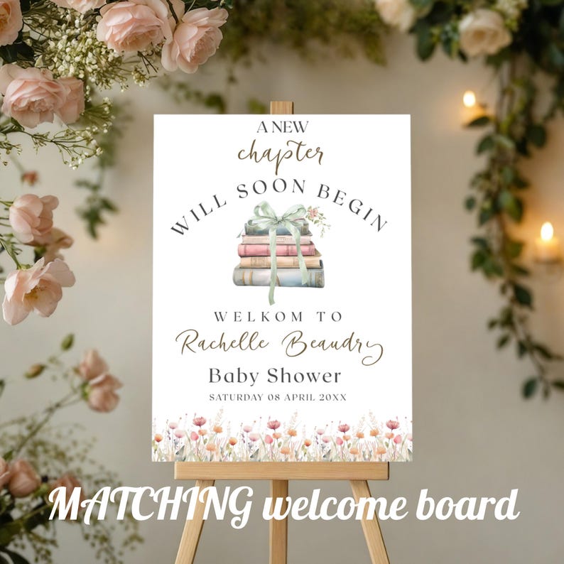 Storybook ABC Baby Shower Activity: Printable First Alphabet Book ...