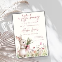 PETER Rabbit Baby Shower Invitation Template, Minimalist, Editable ...
