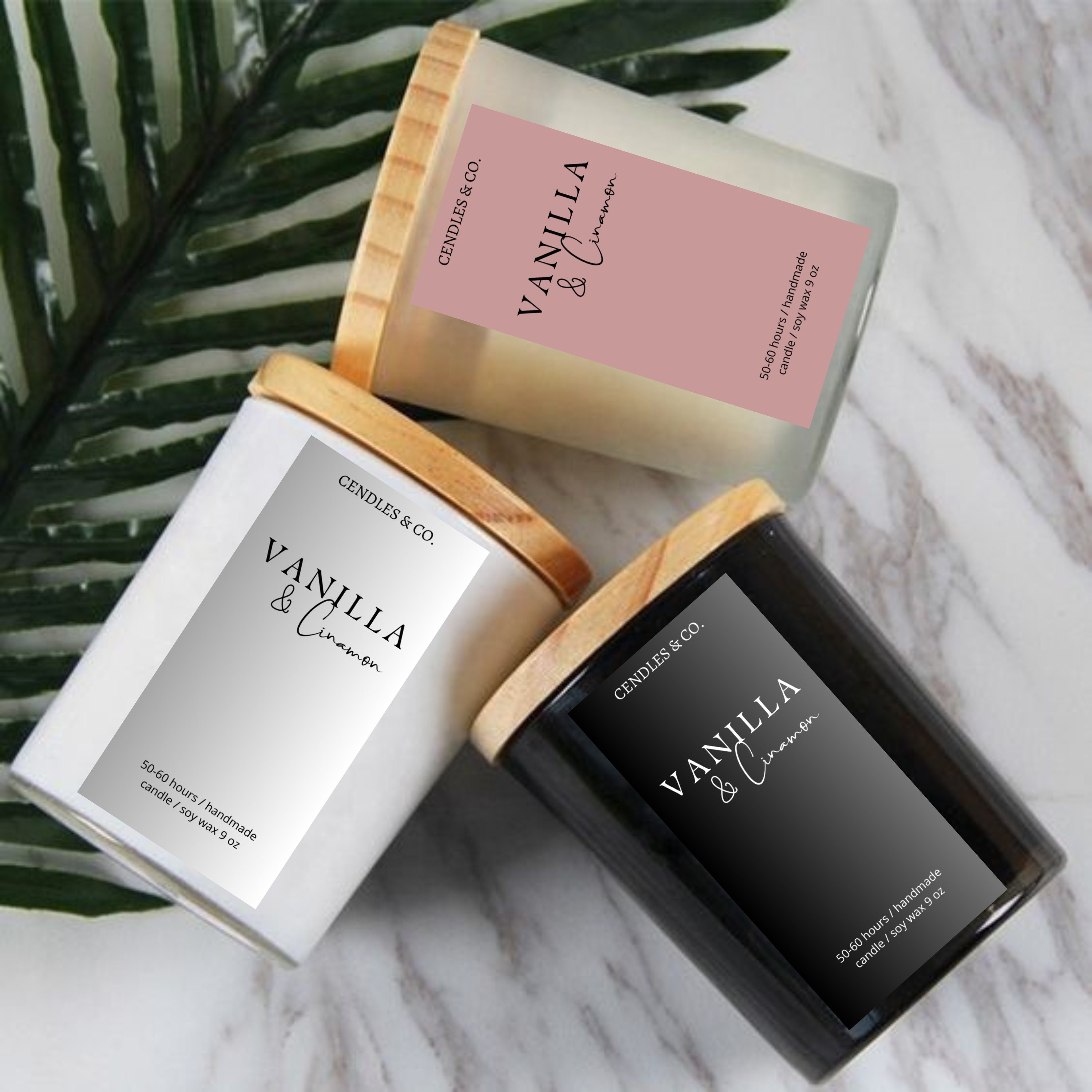 Editable Candle Label DIY Candle Sticker Custom Candle Labels Small ...