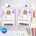 Editable Birthday Party VIP Pass: Music Theme (canva Template) - Etsy
