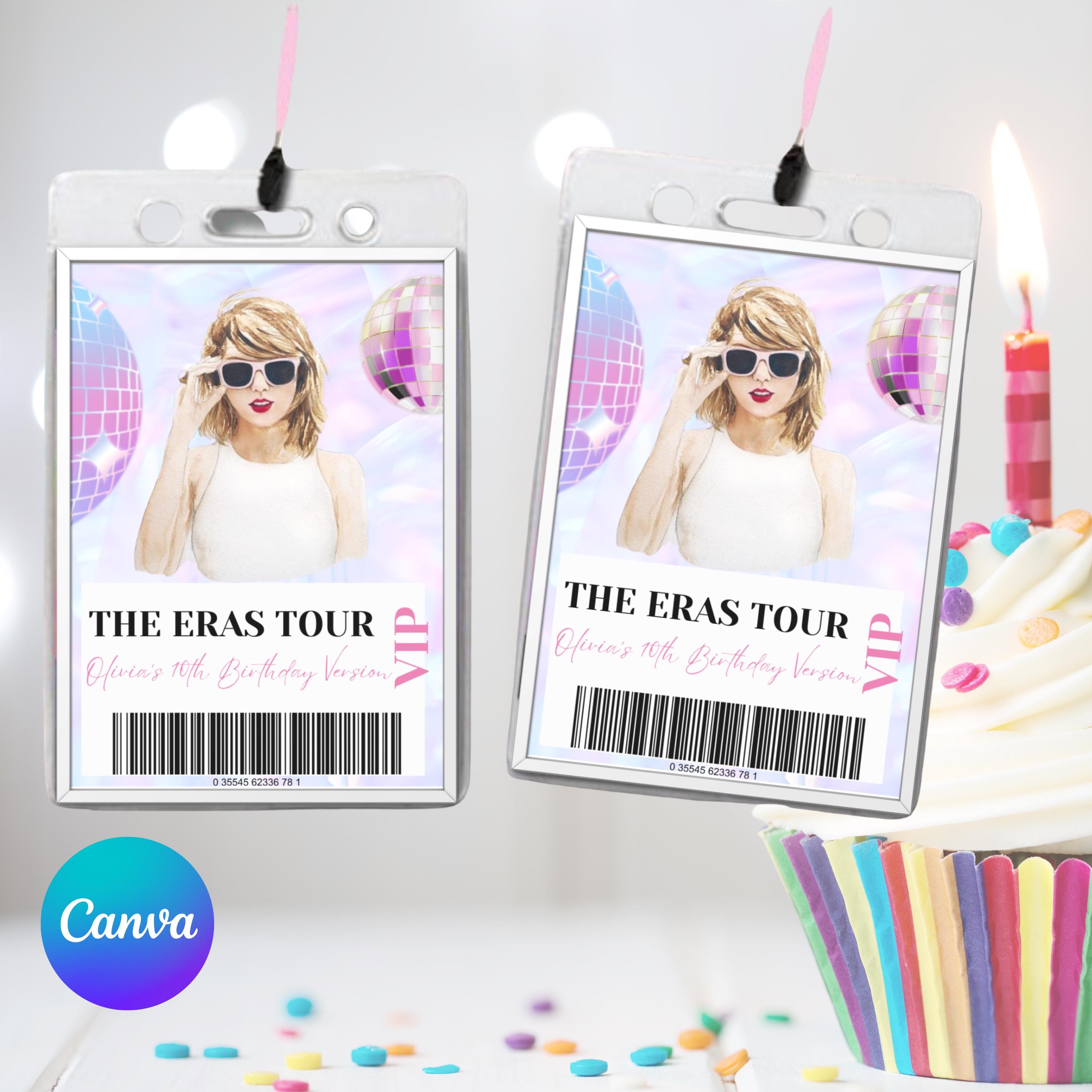 Editable Birthday Party VIP Pass: Music Theme (canva Template) - Etsy