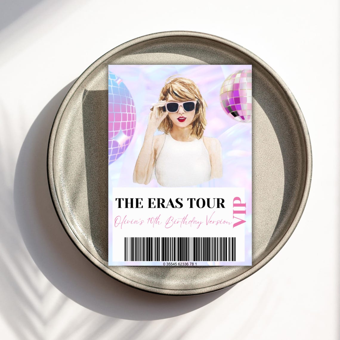 Editable Birthday Party VIP Pass: Music Theme (canva Template) - Etsy