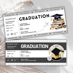 Graduation Boarding Pass Invitation: College Announcement (canva ...