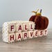 Vintage FALL HARVEST Boggle Letter Dice Cubes With Lace Trim and Velvet ...