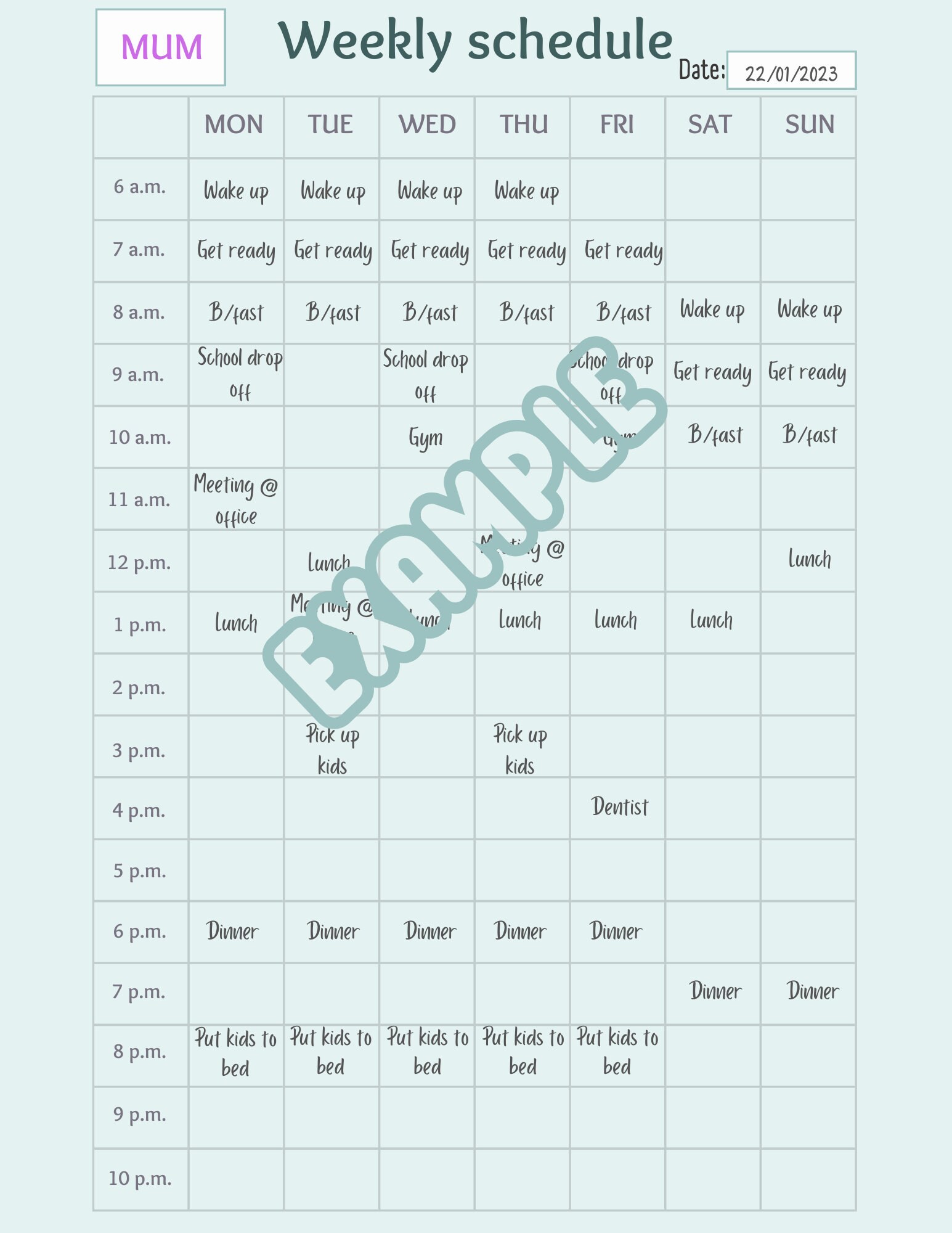 Ultimate Family Organization Bundle EDITABLE Weekly Family Planner ...