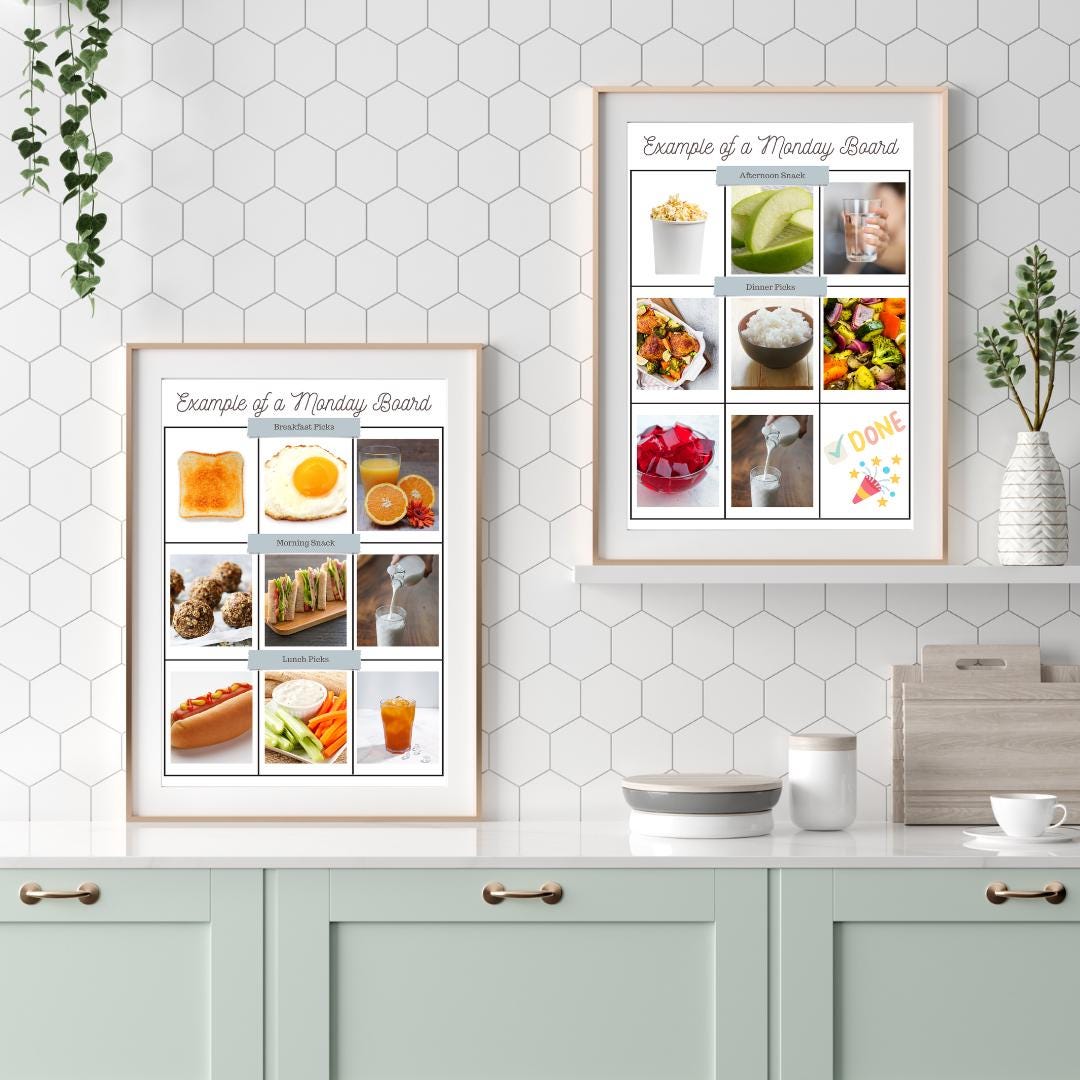 Mealtime Choices, Visual Menu and Meal Planner, Autism and ADHD Support ...