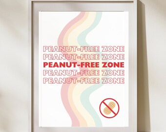 Peanut Allergy Poster - Etsy