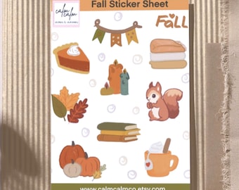 Fall Women Essential Accesories Planner Stickers | Autumn Harvest ...