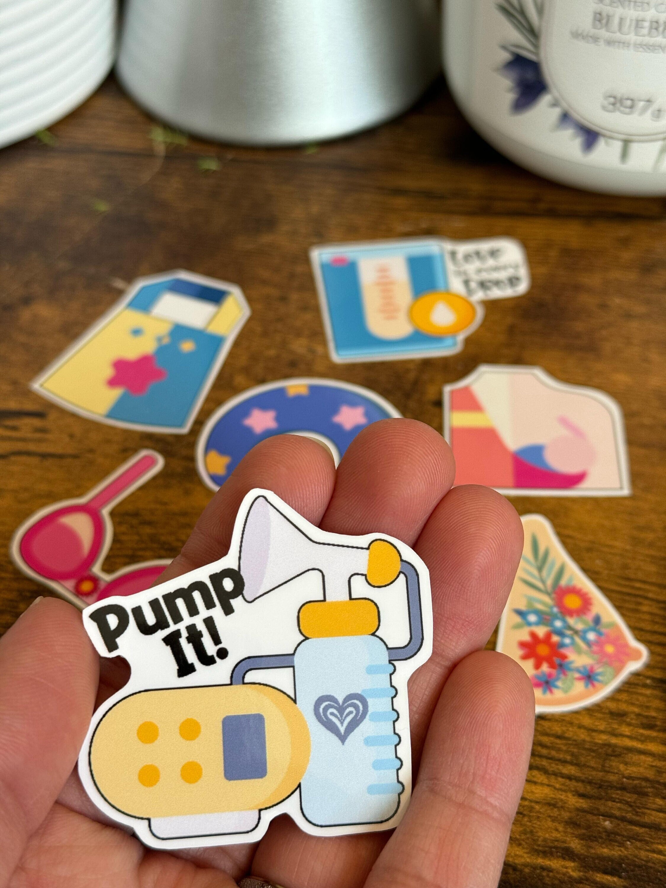 Breastfeeding Sticker Set 7 Pieces Breastmilk Stickers, Breastfeeding ...