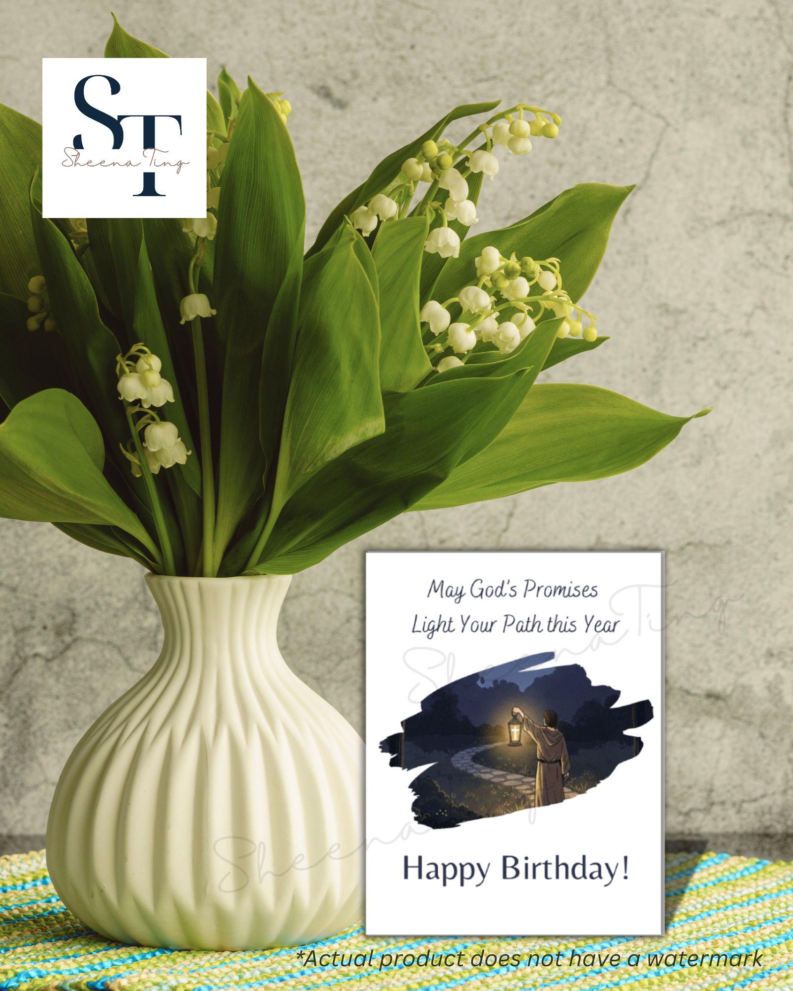 Religious Birthday Card Christian Birthday Card Catholic Birthday Card ...