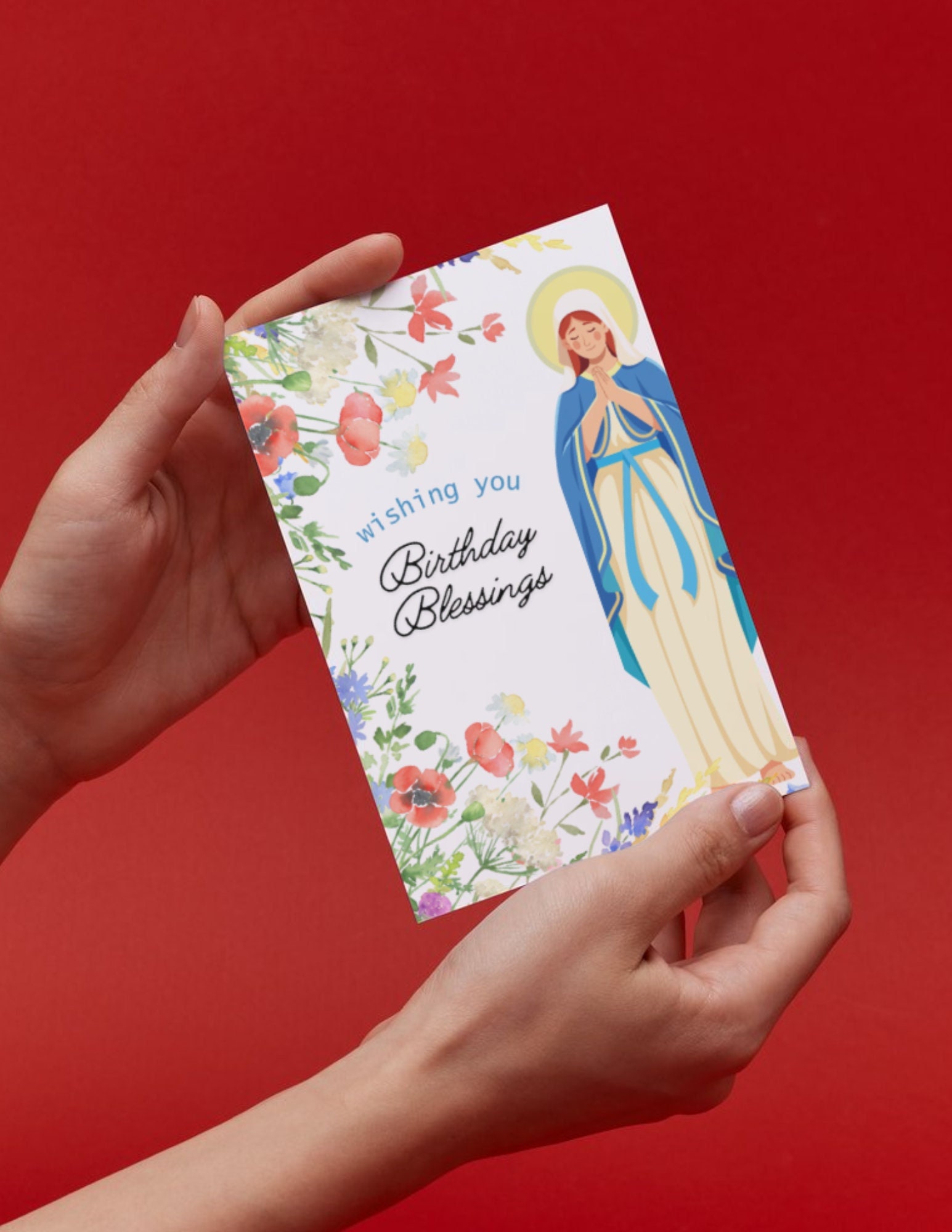 Mama Mary Birthday Card | Birthday Card, Birthday Greetings, Catholic ...