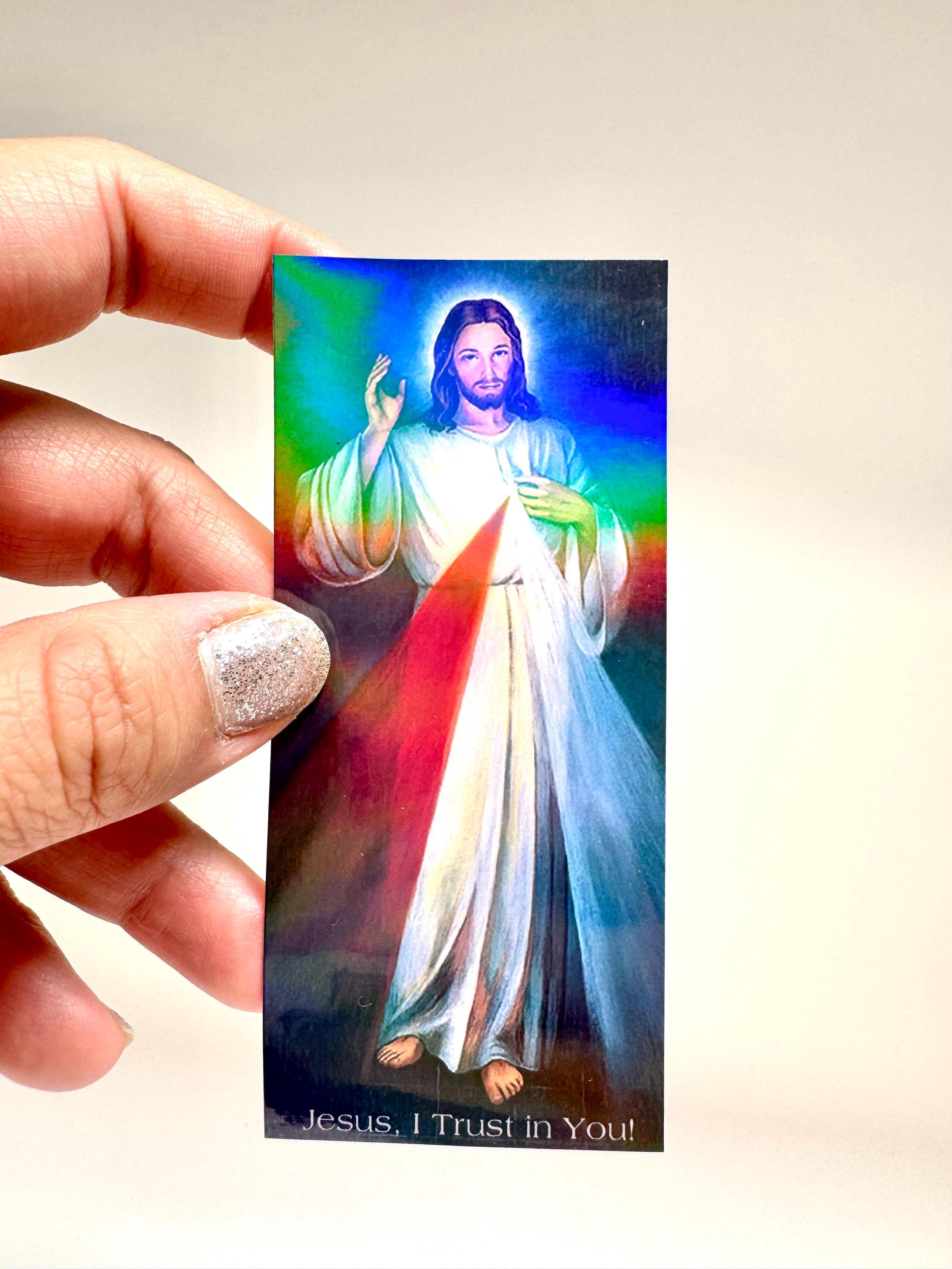 Divine Mercy Sticker Divine Mercy Holographic Catholic Sticker ...