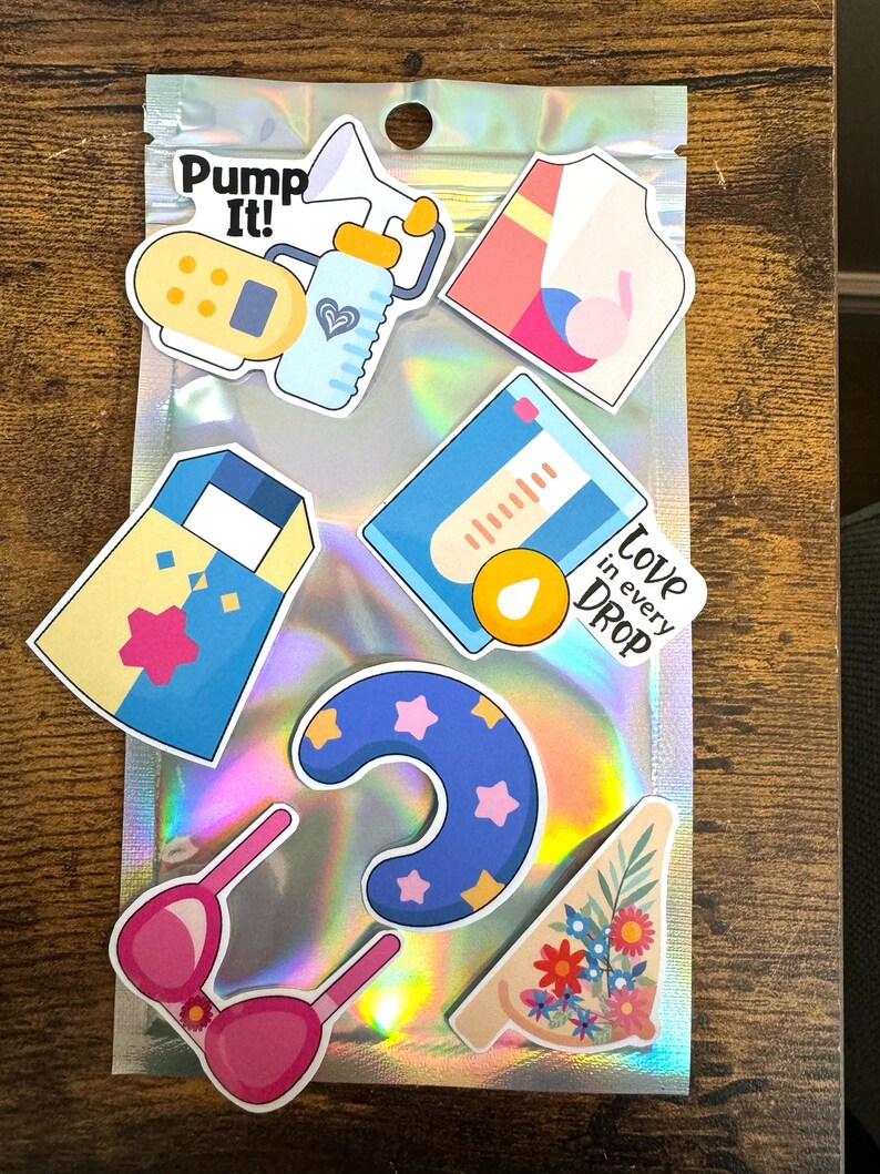 Breastfeeding Sticker Set 7 Pieces Breastmilk Stickers, Breastfeeding ...