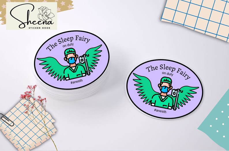 Anesthesiologist Sticker Sleep Fairy Sticker | Doctor Sticker, Med ...